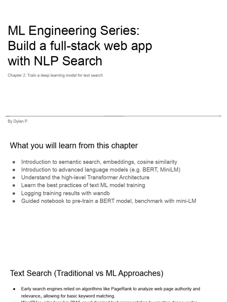 Train Deep Learning for NLP Search | PDF | Artificial Intelligence ...