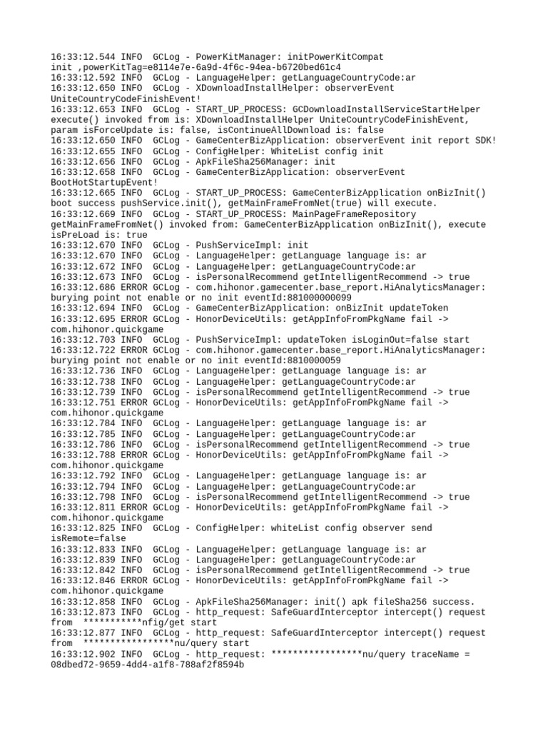 GameCenter Initialization Log Analysis | PDF | Hypertext Transfer ...