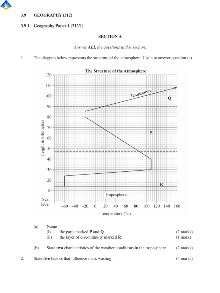 Geography Paper1 Questions and Answers Kcse 2013 | PDF | Earth Sciences ...