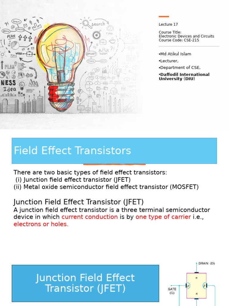 Lecture 17 | PDF | Field Effect Transistor | Transistor
