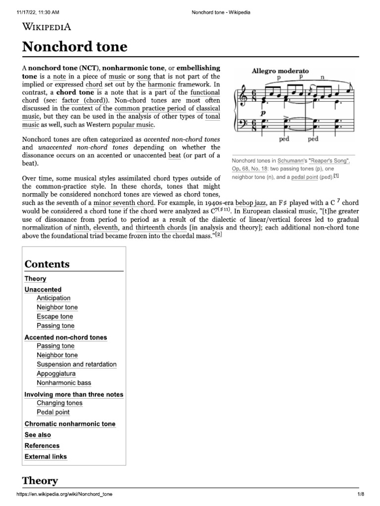 Non Chord Tones 2 | PDF