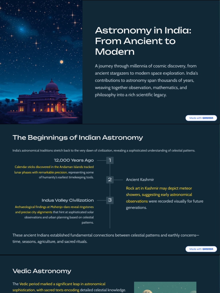 Astronomy in India From Ancient | PDF | Hindu Astrology | Vedas