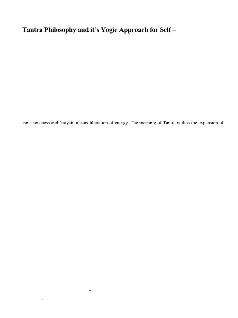 Tantra Philosophy for Self-Transformation | PDF | Kundalini | Tantra