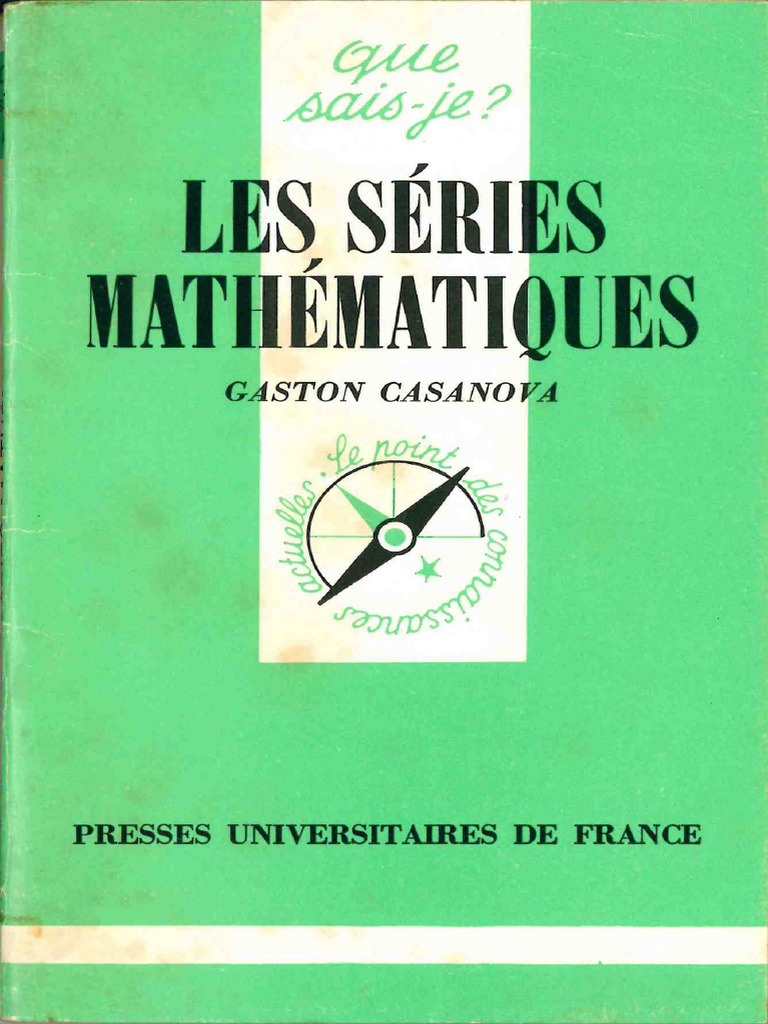 Livre Les Séries Mathématiques | PDF