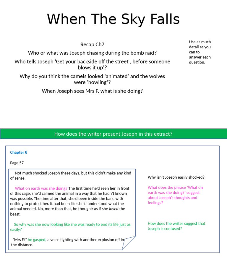 When The Sky Falls ch7 and 8 | PDF