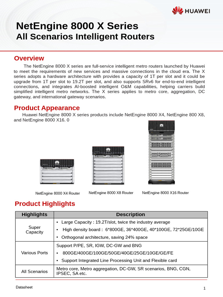 Huawei NetEngine 8000 X Series Routers | PDF | Multiprotocol Label ...
