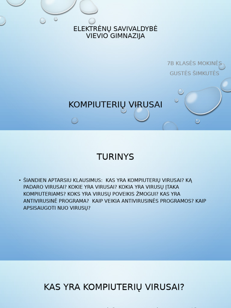 Kompiuteriniai Virusai | PDF
