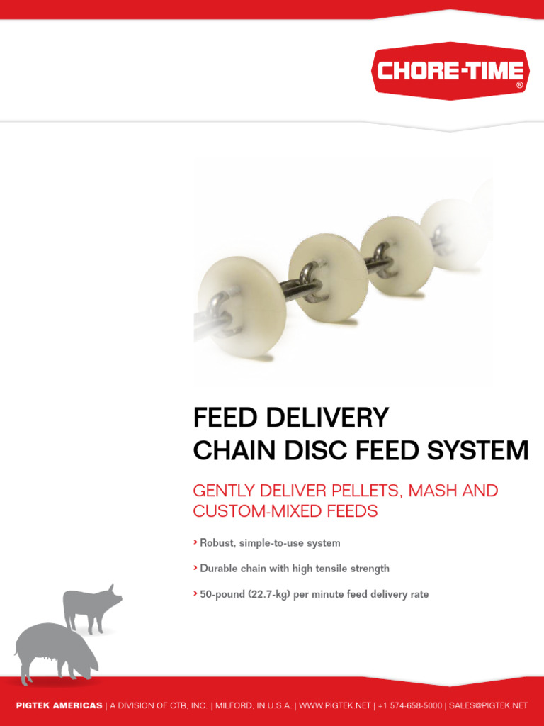 PT 2572B 201911 Chore Time Chain Disc Feed System Fact Sheet EM | PDF ...