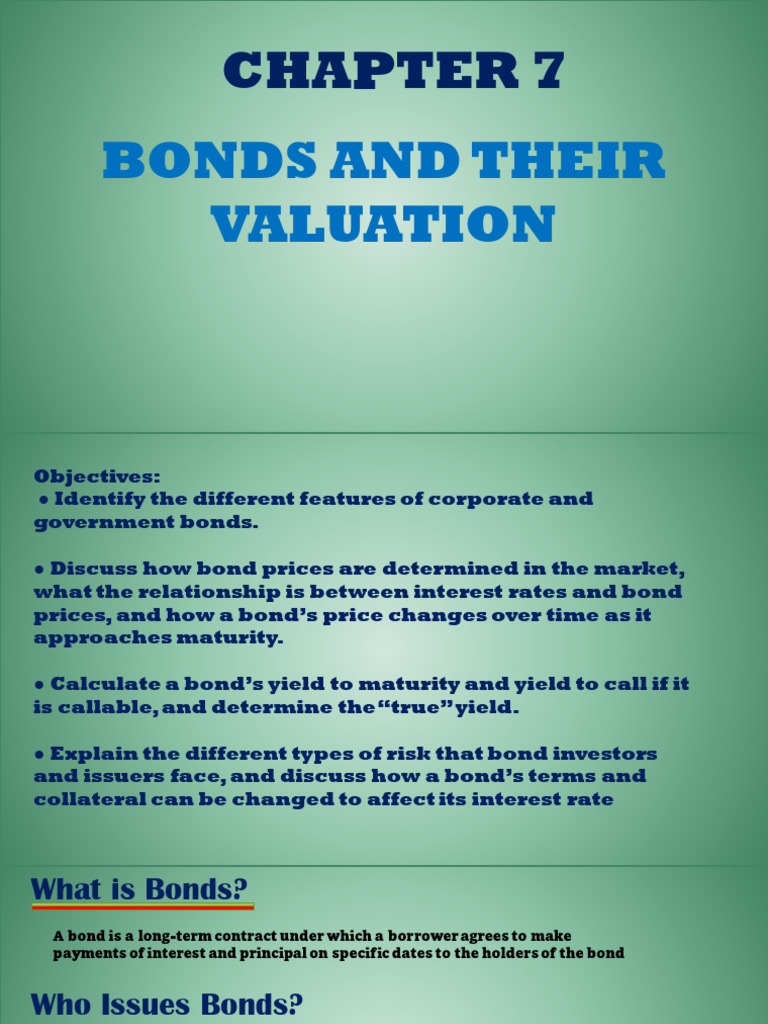 Understanding Bond Valuation and Types | PDF | Bonds (Finance) | Yield ...