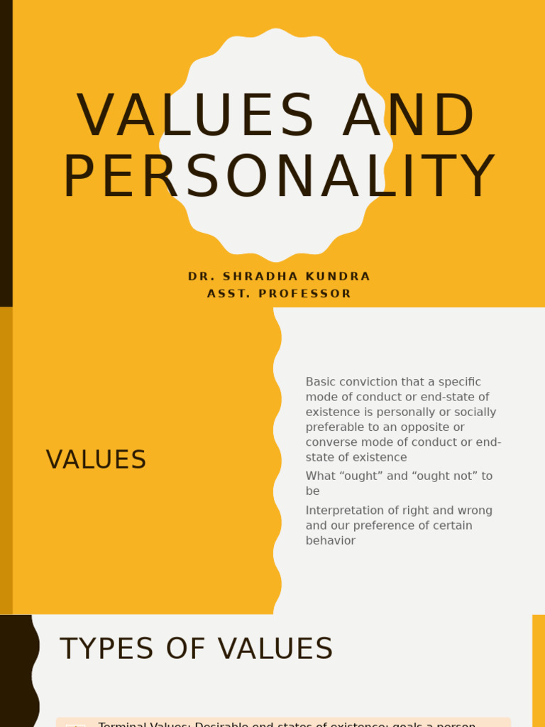 Understanding Values and Personality Types | PDF | Value (Ethics ...