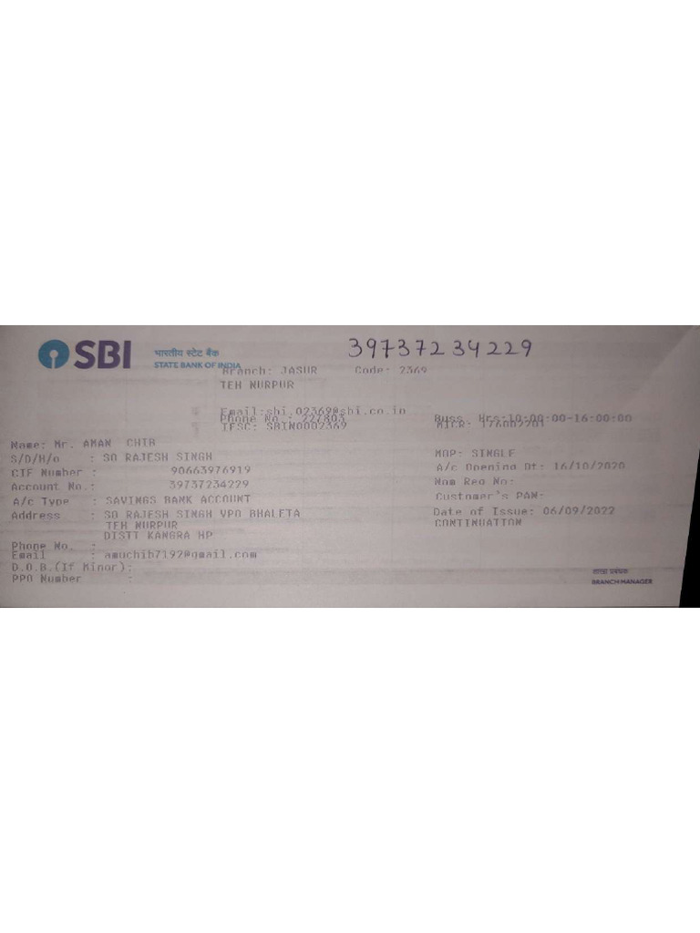 Bank Document | PDF