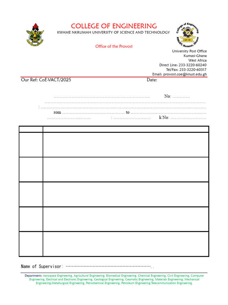 Log Sheet For Vacation Training 2025 New | PDF