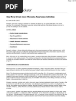 Phonemic Inventory and Stimulability Chart | PDF