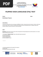 FSL Training for Inclusive Education | PDF | Sign Language | Hand