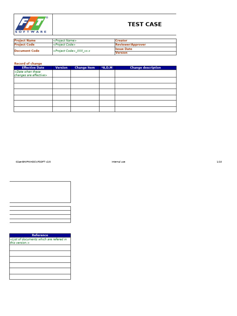 Template - Integration Test Case | PDF | Software Engineering | Computing