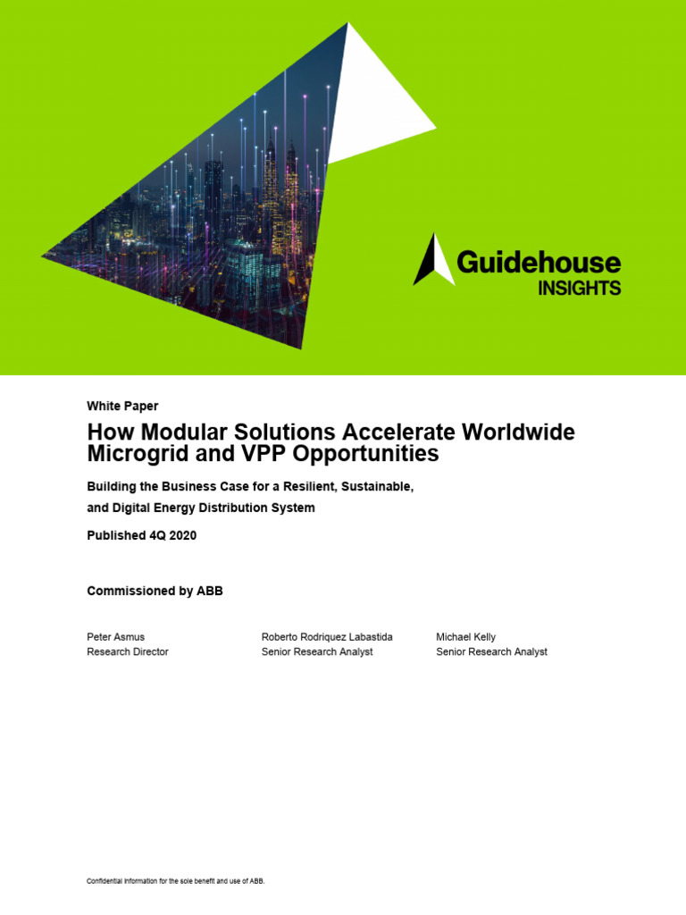 Guidehouse Insights Microgrids | PDF | Distributed Generation | Electrical Grid