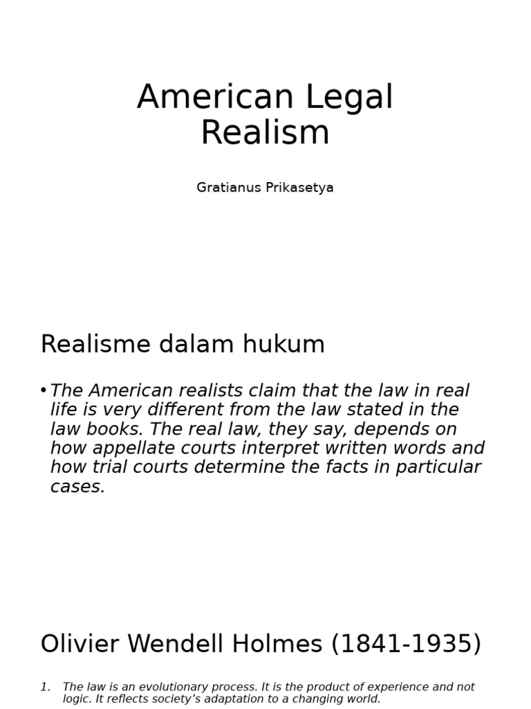 American Legal Realism | PDF | Common Law | Applied Philosophy