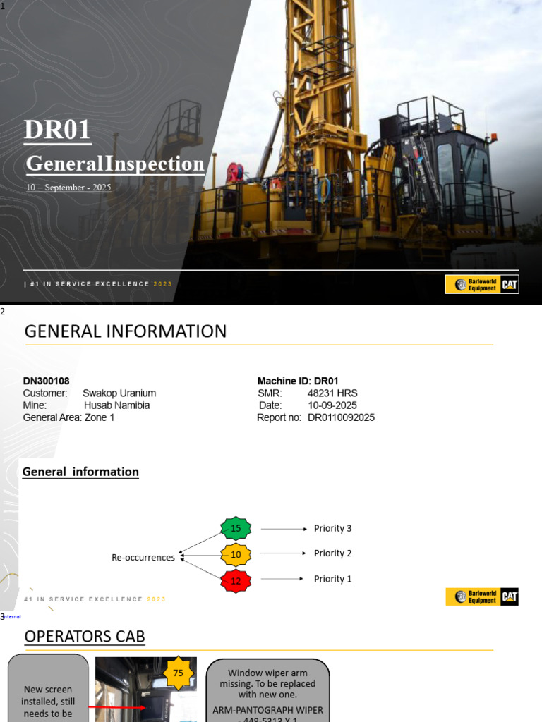 General Inspection Report DR01 2025 | PDF | Pump | Mechanical Engineering