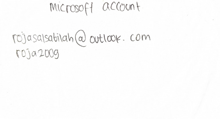 Microsoft Account | PDF
