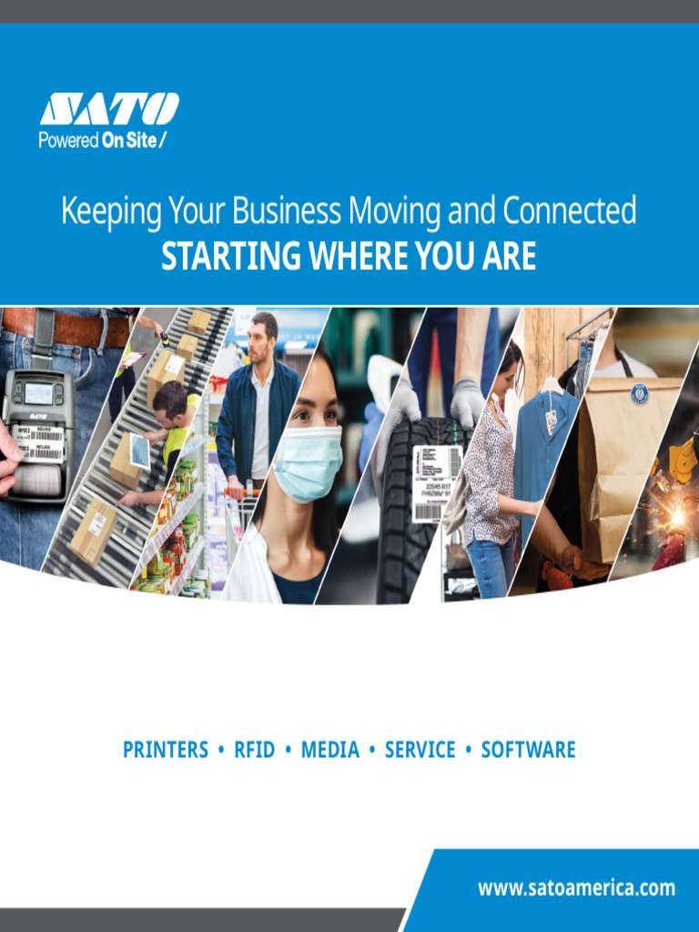 SATO Company Product Catalog | PDF | Printer (Computing) | Barcode