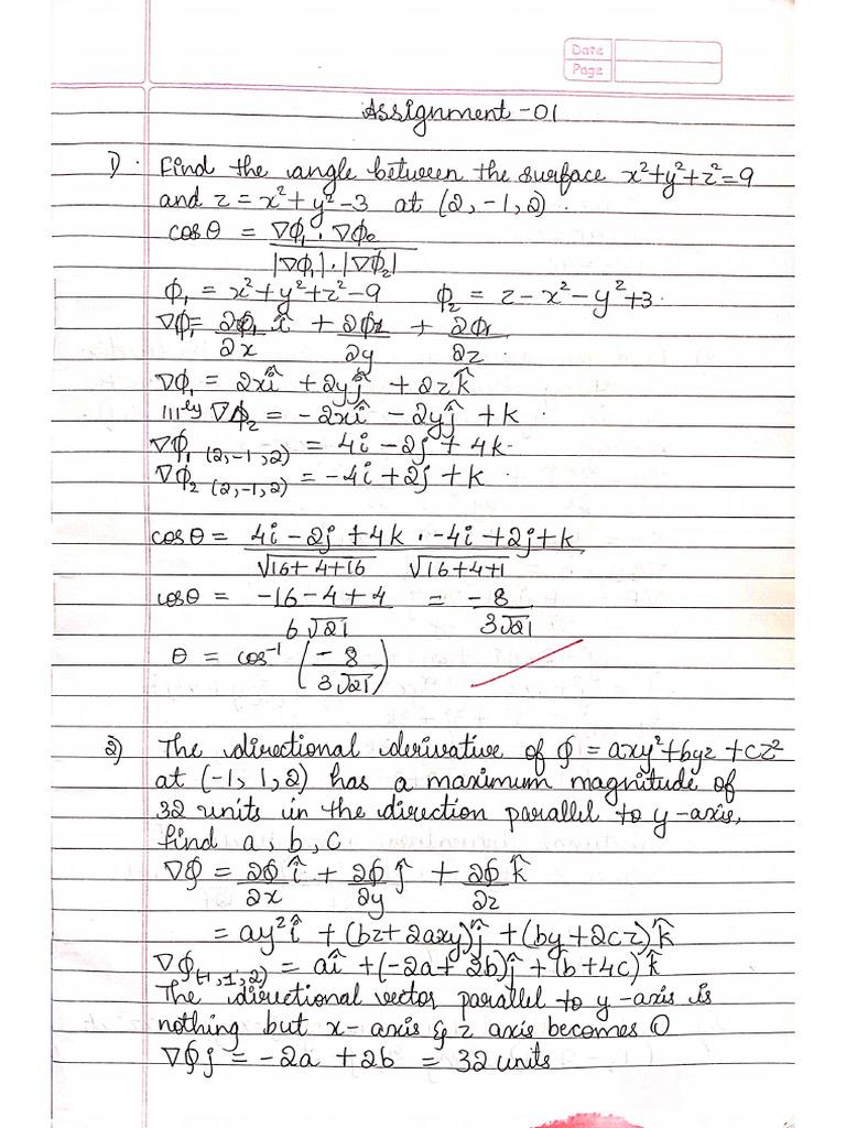 Maths Assignment 1 | PDF