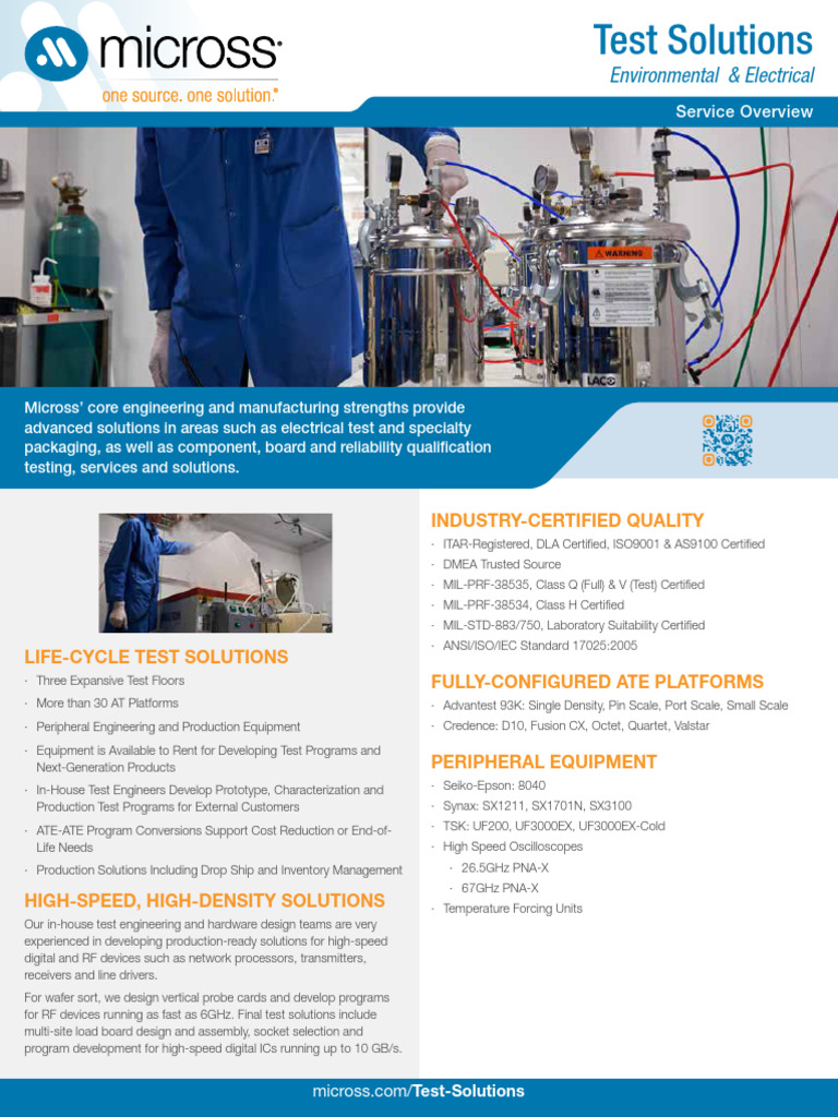 Test Solutions Flyer Rev 1.5 WEB | PDF | Computing | Computer Engineering