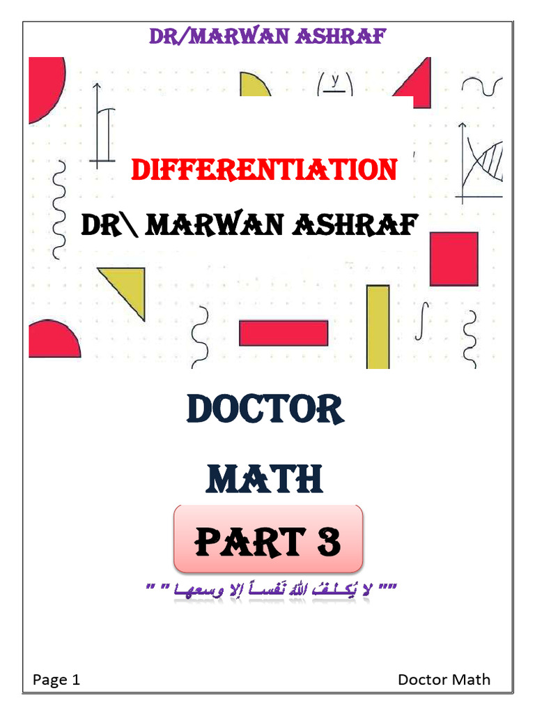 Math111 Part3 Differentiation DR - Marwan | PDF