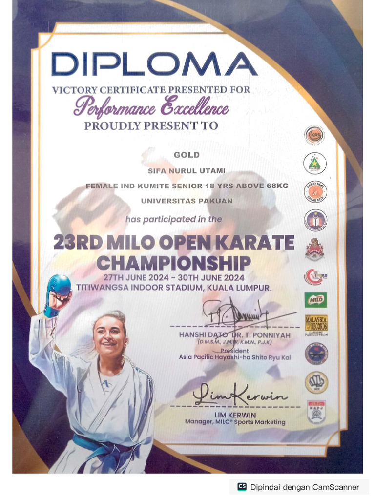 23rd Milo Open Karate Champhionship 2024 | PDF