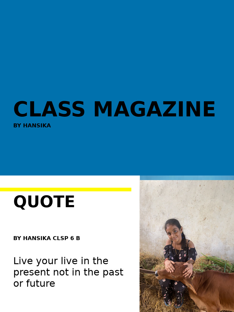 Class Magazine by Hansika CLSP 6B | PDF