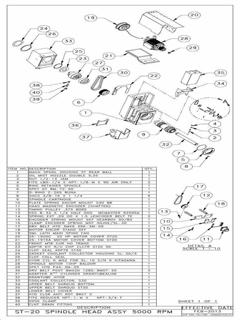 ST 20 Spindle Head Assembly | PDF | Motor Vehicle