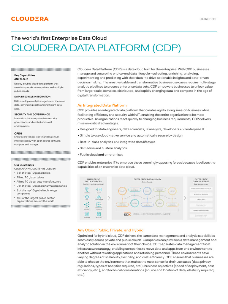 Cloudera Data Platform Overview | PDF | Cloud Computing | Data Management
