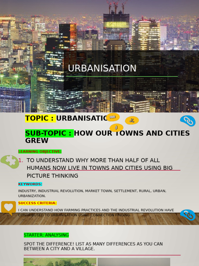Week 8, l1 - Urbanization New 9how Our Towns and Cities Grew) | PDF ...