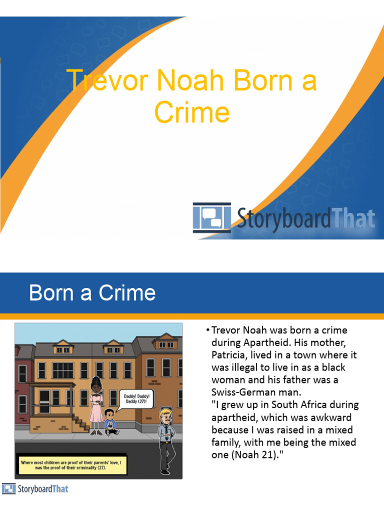 Maria Victoria Trevor Noah Born A Crime | PDF