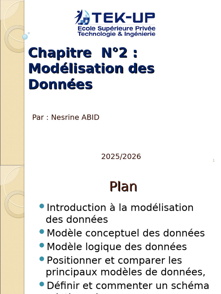 Modélisation des données et MCD | PDF | Modèle de données | Bases de ...