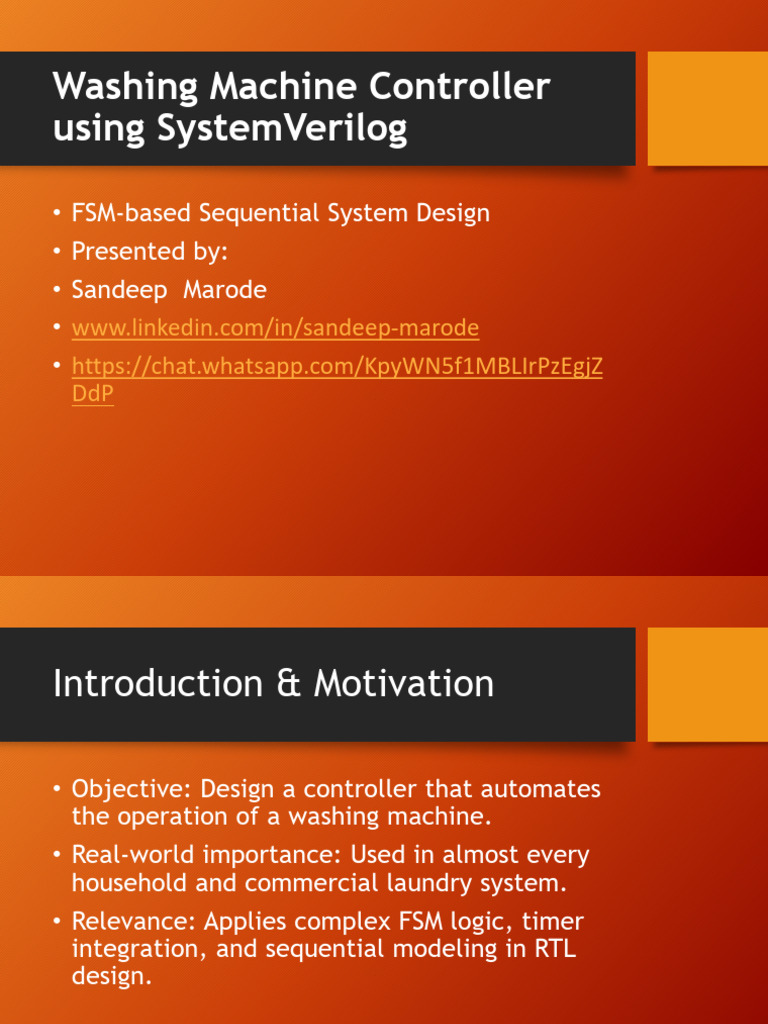 Washing Machine Controller | PDF | Washing Machine | Automation