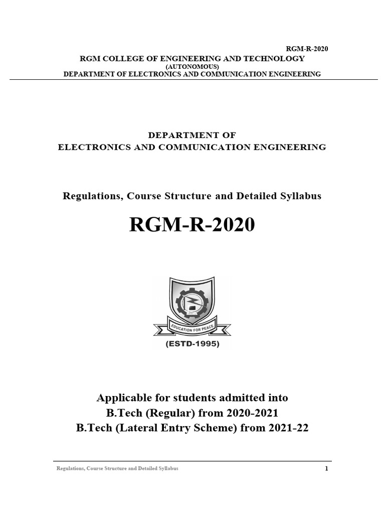 Open Ii Ece Syllabus Pdf Bipolar Junction Transistor Field Effect 2086