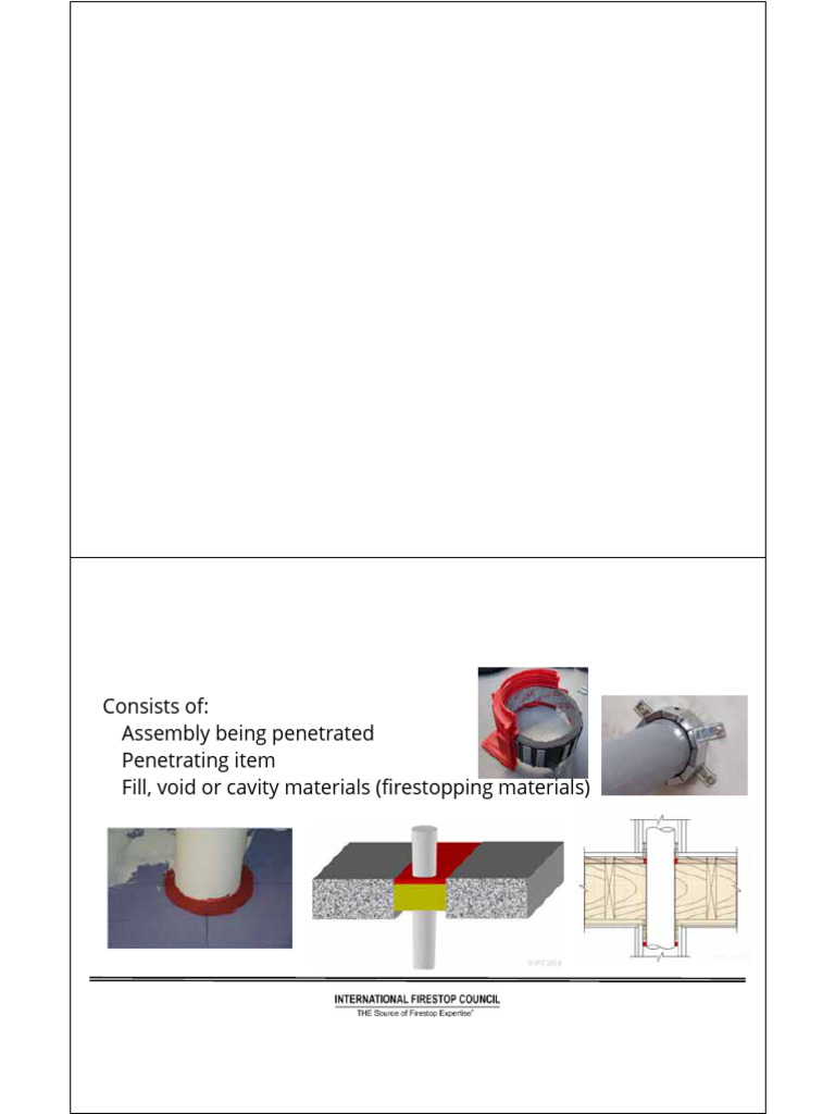 Firestop Basics Penetrations PEN2 | PDF | Duct (Flow) | Pipe (Fluid ...