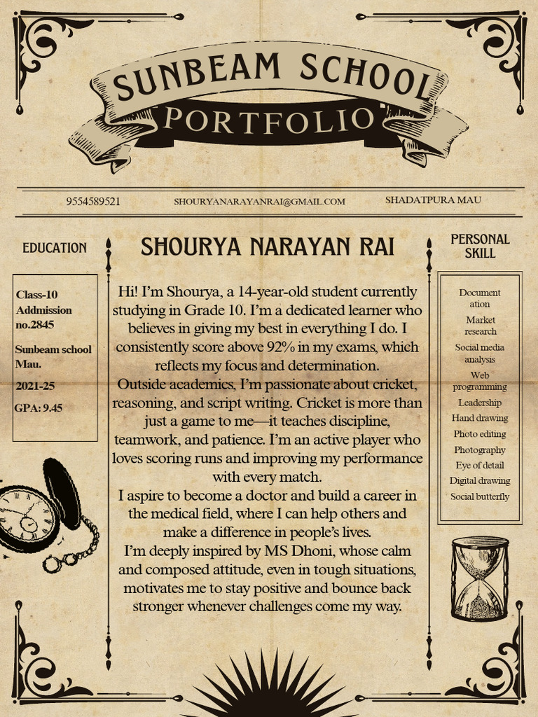 Shourya Portfolio | PDF