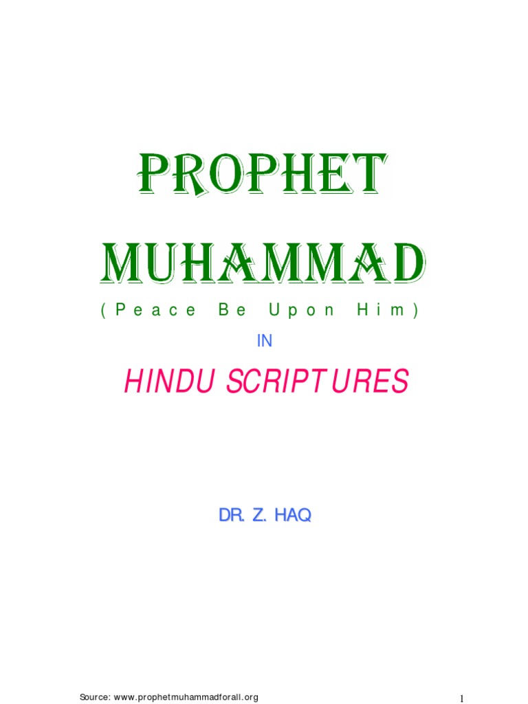 The Prophet Muhammad Pbuh in Hindu Scriptures | PDF