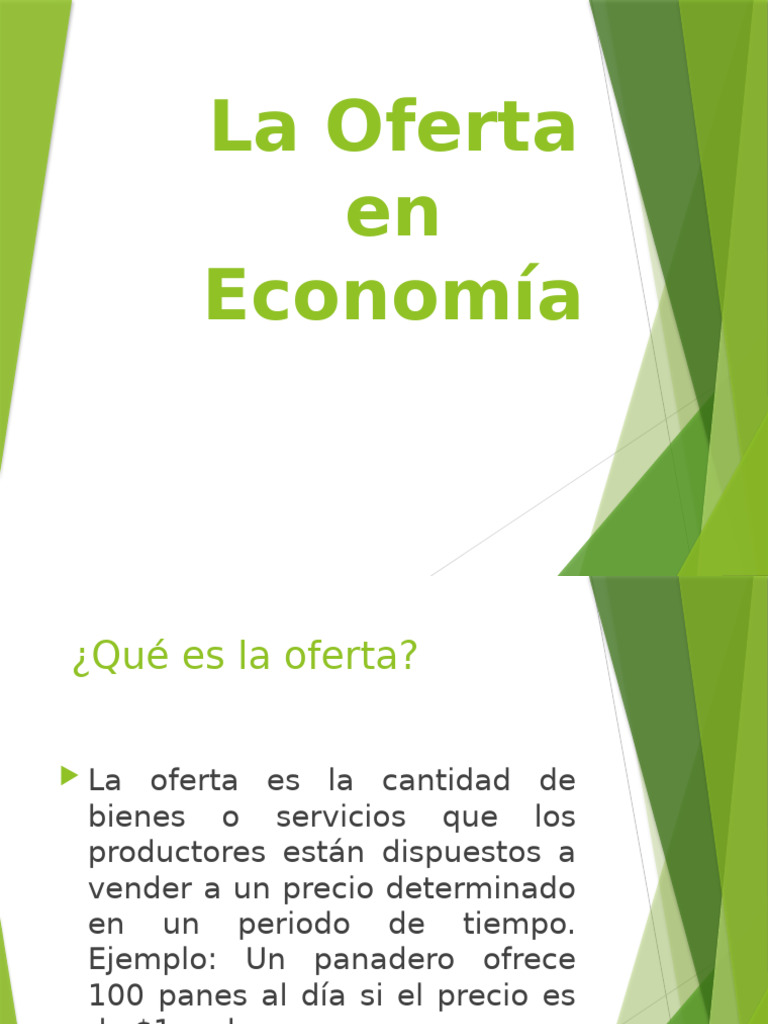 Presentacion Oferta Economia Con Graficos | PDF