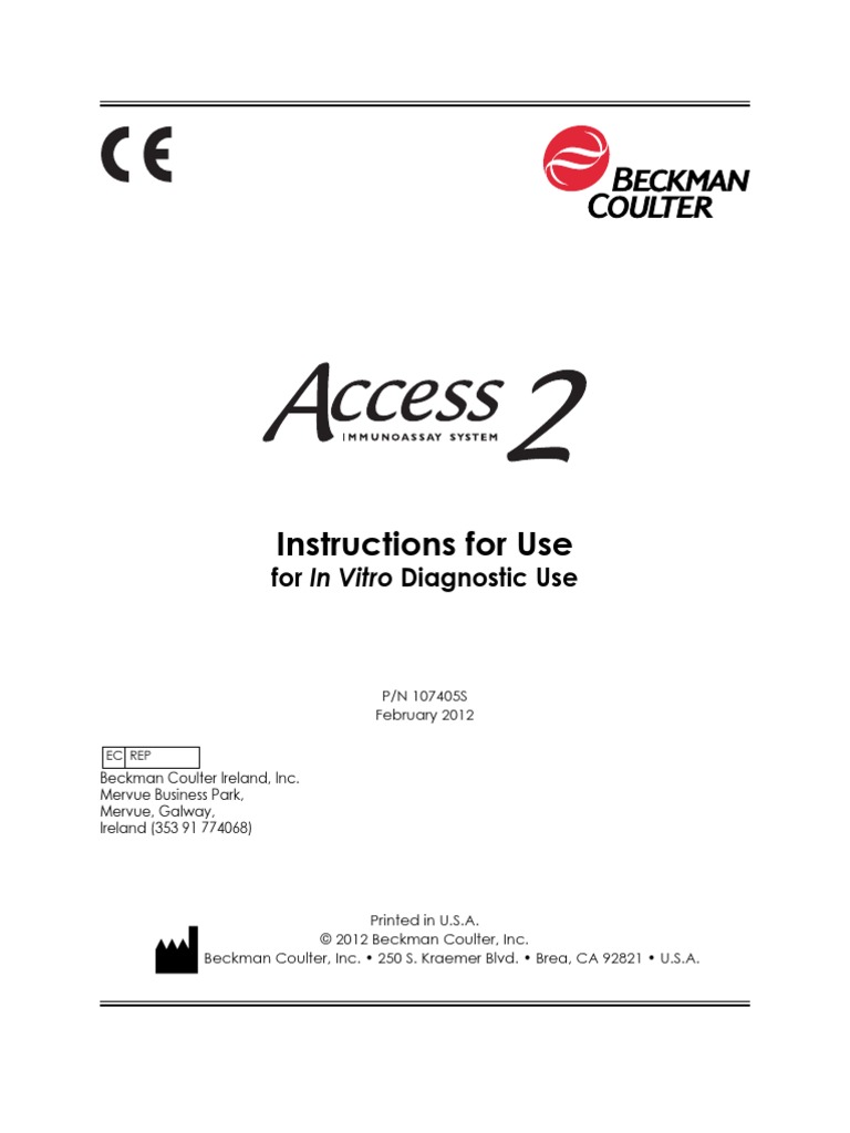 Access2 Instruction For Use | PDF | Electromagnetic Interference ...