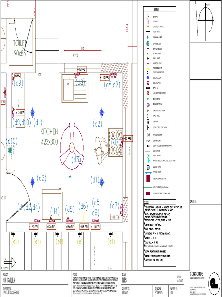 CDS For DISCUSSION - Electrical DWG Kitchen - 270925 | PDF | Electrical ...