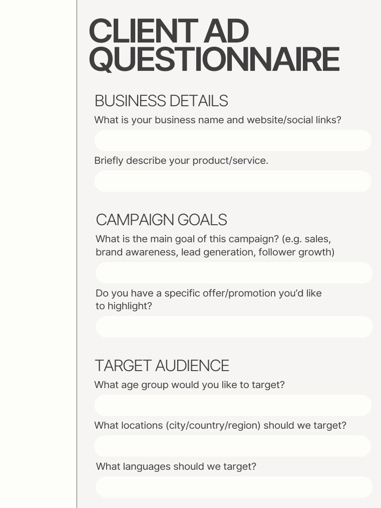 Client Ad Question | PDF