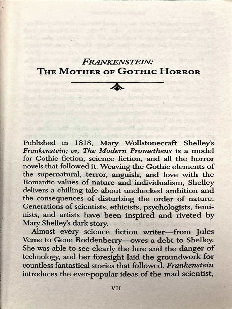 Frankenstein Intro | PDF