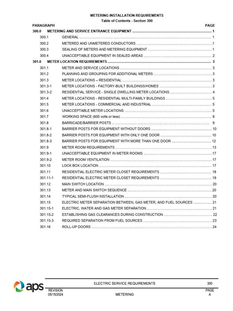 Electric Metering Installation Guidelines | PDF | Door | Electrical Wiring