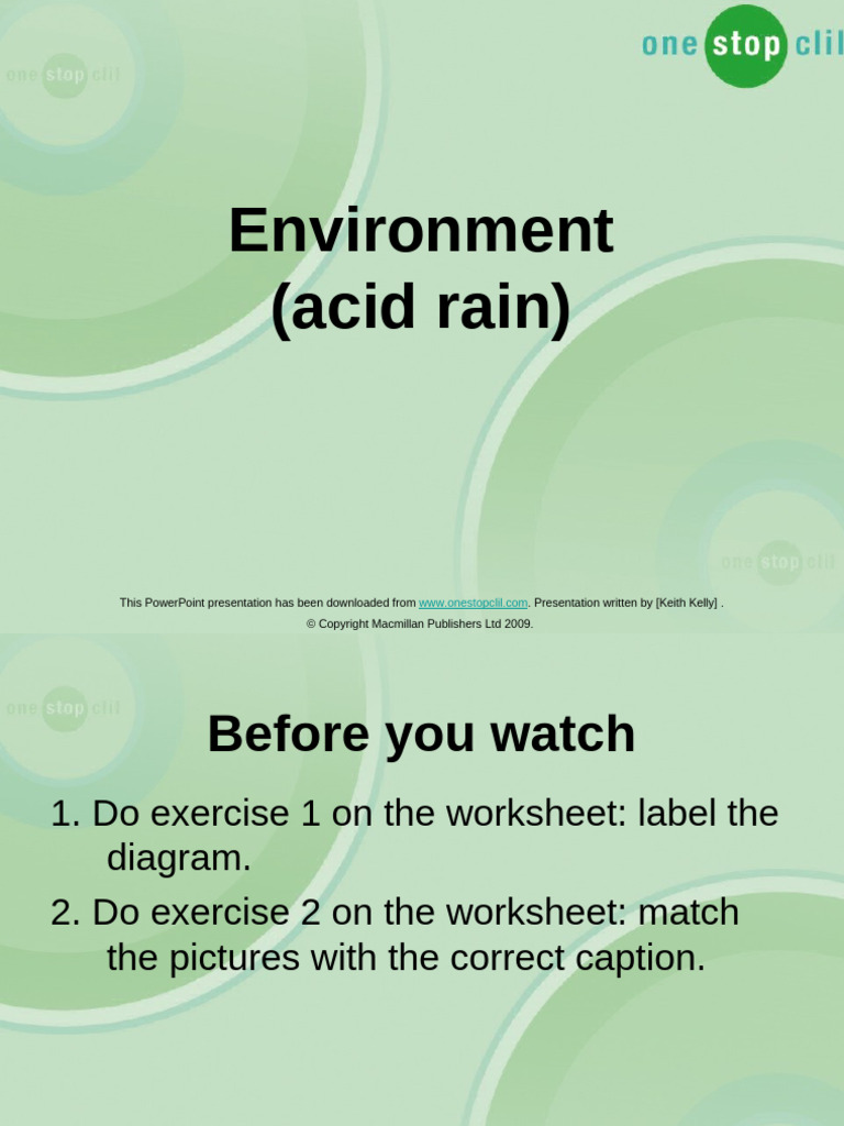 Environment - Acid Rain | PDF