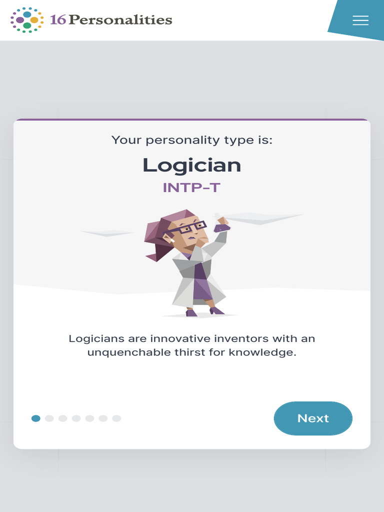 Introduction INTP Personality (Logician) 16pe | PDF