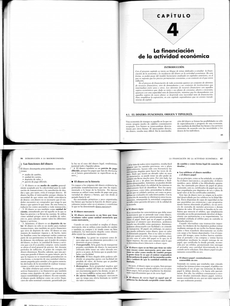 Mochón - Intro A La Macroeconomía - Cap 4 | PDF