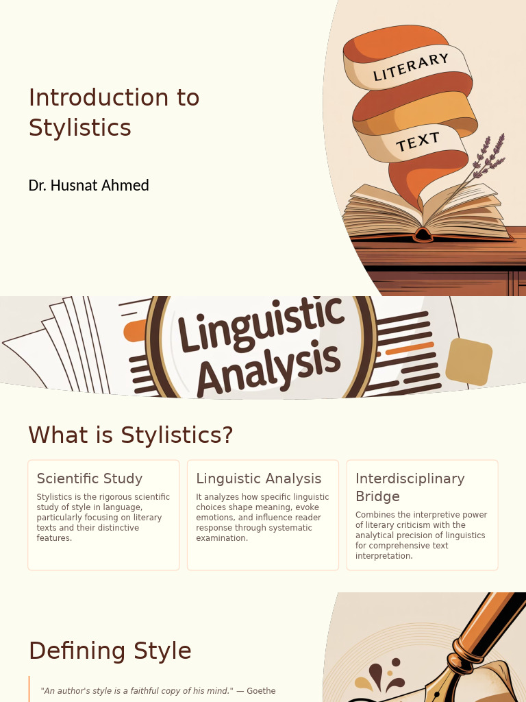 Introduction To Stylistics (Lec#1) | PDF | Linguistics | Semantics