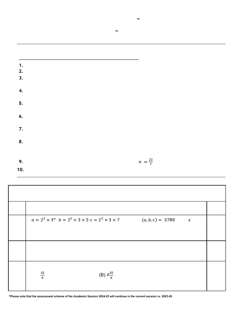 X - Maths - Cbse SQP and 20 Practice Papers of KV Ro Hyd | PDF | Mathematics | Elementary Geometry